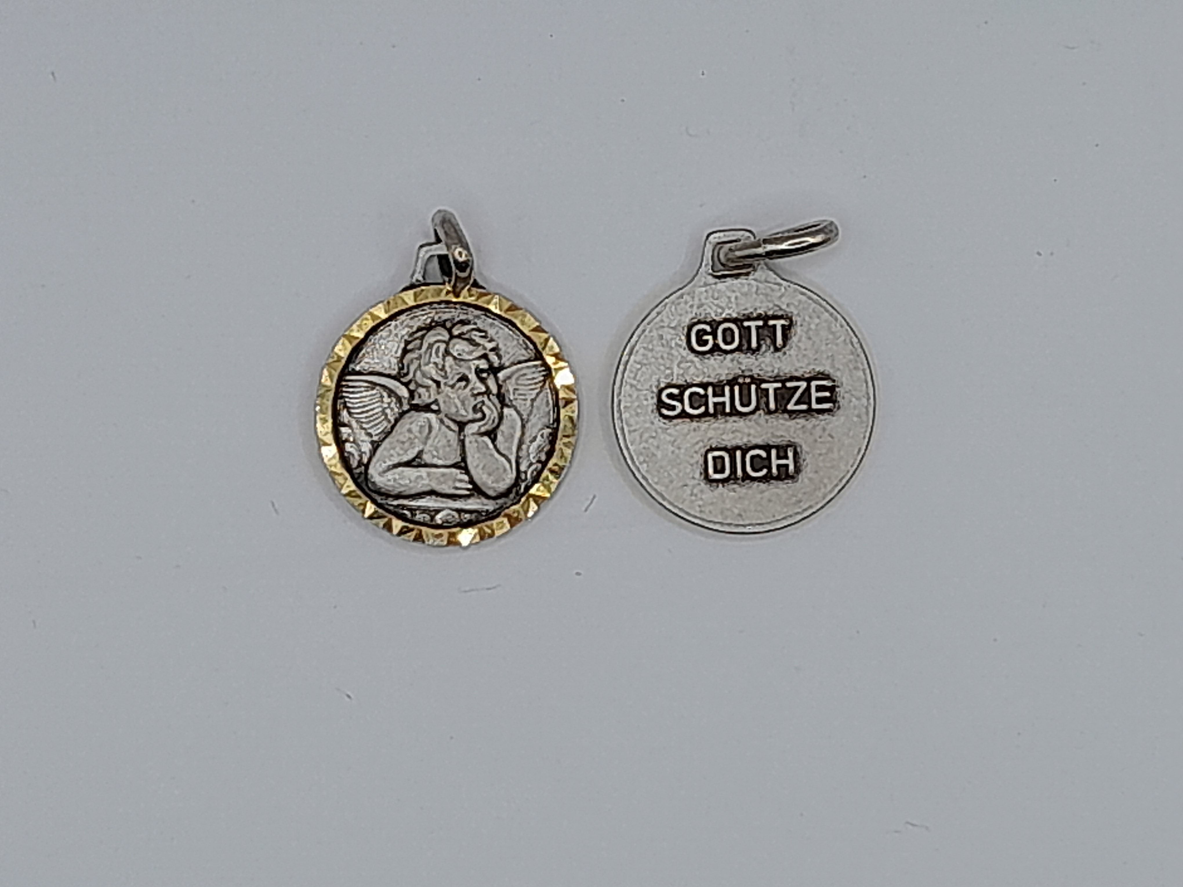 Medaille "Schutzengel", silberfarben